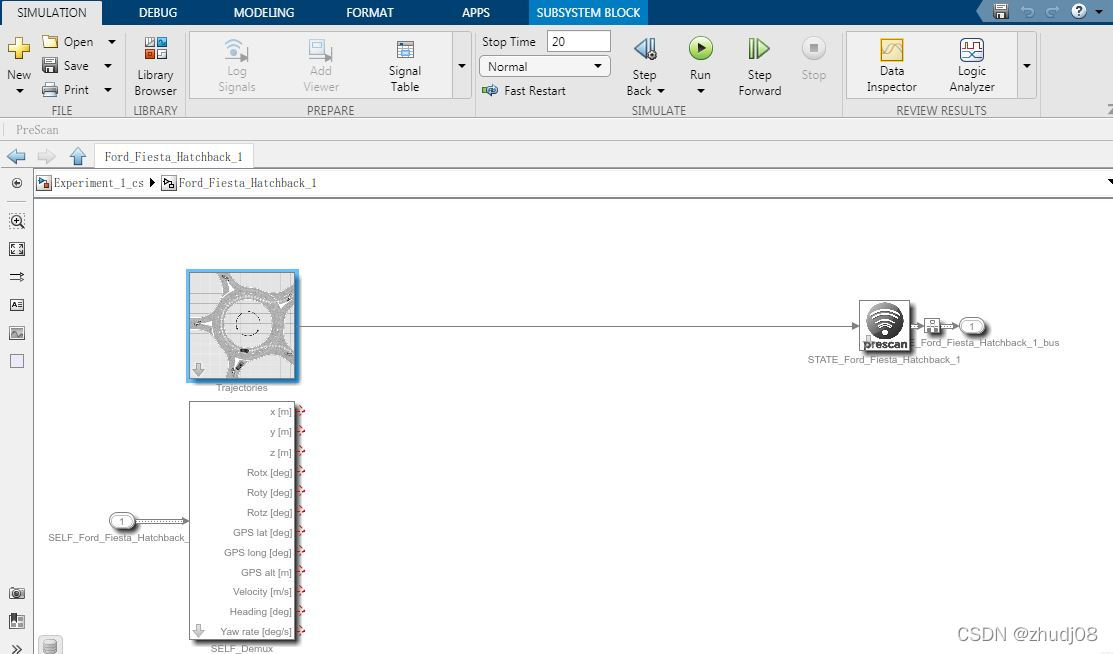 自动驾驶仿真(二)—— 基于PreScan与Simulink的联合仿真_prescan和simulink联合仿真-CSDN博客