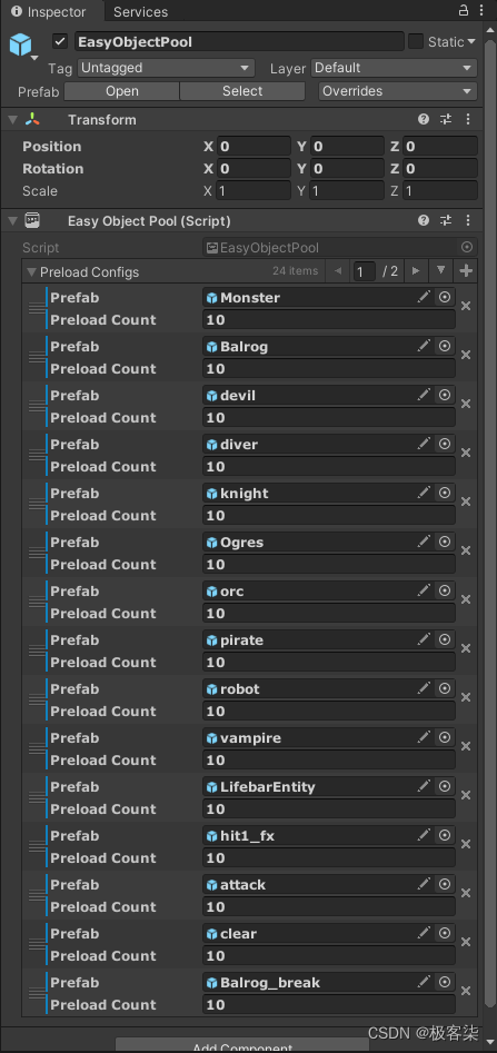 Unity ObjectPool 超轻量高效 对象池 插件_unity对象池插件-CSDN博客