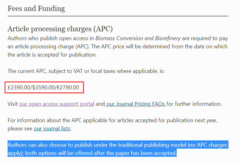 【避雷选刊】Springer旗下2/3区，2个月录用！发文量激增，还能投吗？_biomass conversion and ...