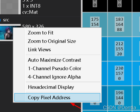 Vs Opencv Mat对象像素查看插件:image Watch(imagewatch)vs调试中怎么查看mat中的数据 Csdn博客 9529