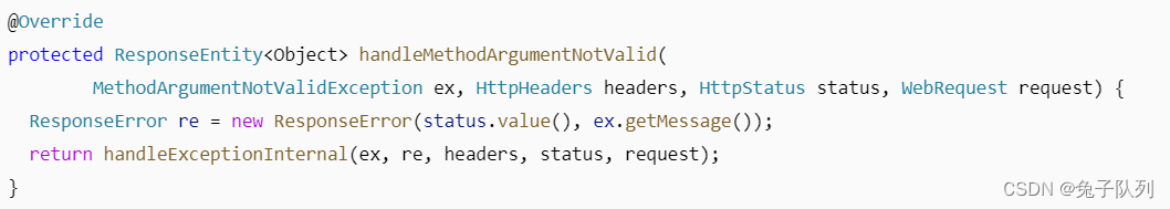 继承 ResponseEntityExceptionHandler-CSDN博客