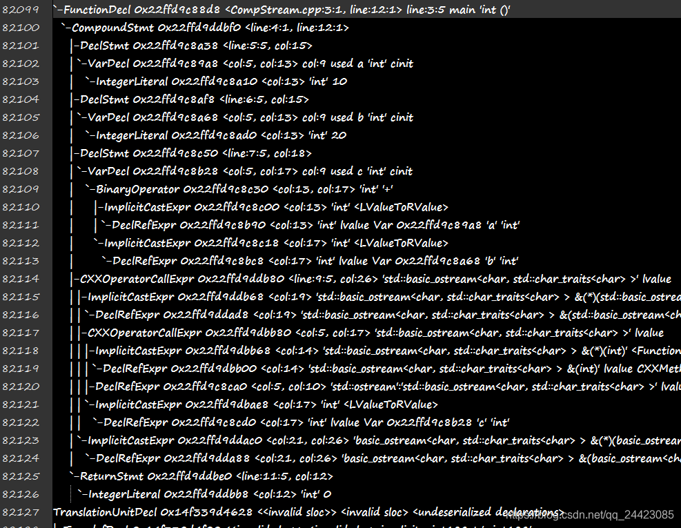 LLVM 的编译框架基本流程探索（Clang AST语法树）_c#中调用llvm生成ast-CSDN博客