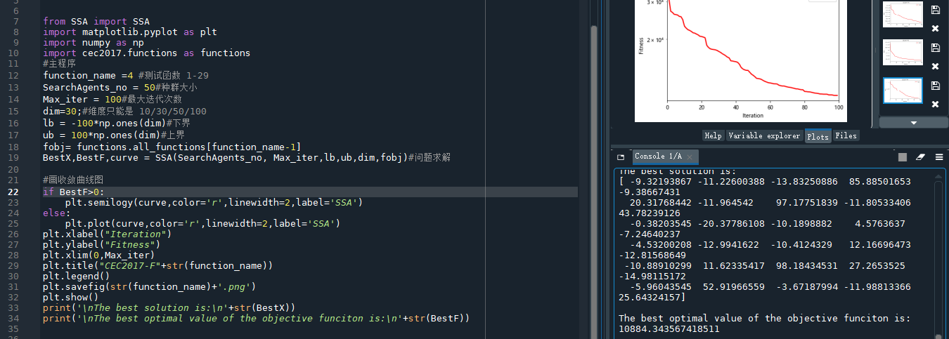 CEC2017（Python）：麻雀搜索算法SSA求解CEC2017（提供Python代码）_麻雀搜索算法ssa的python实现-CSDN博客