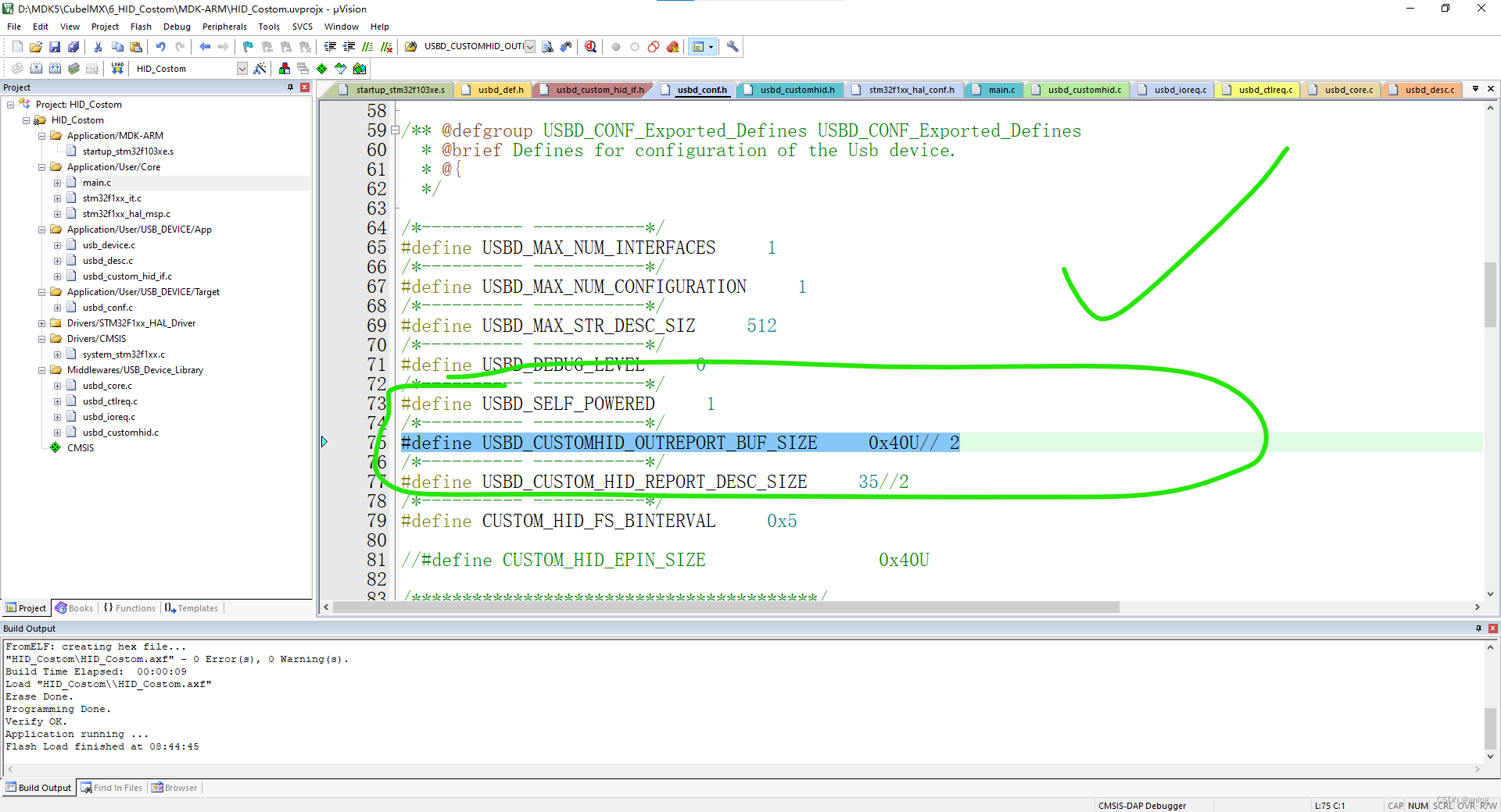 stm32 hid自定义接收发送程序开发过程记录_stm32 usb custom hid 接收字符串并发送-CSDN博客