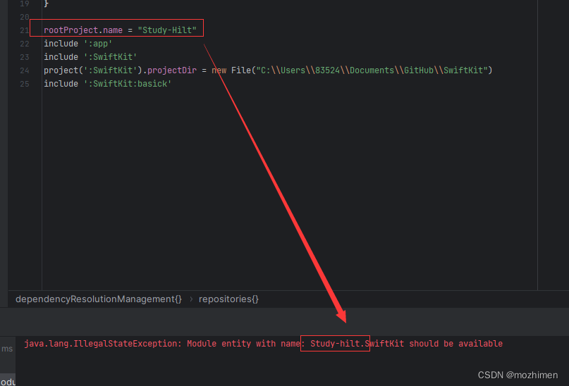 【AndroidStudio】Module entity with name: xxx should be available_java.lang.illegalstateexception ...