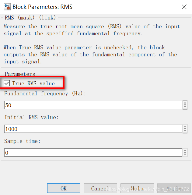 matlab/simulink电力电子仿真有效值RMS设置和使用_matlab中rms模块-CSDN博客