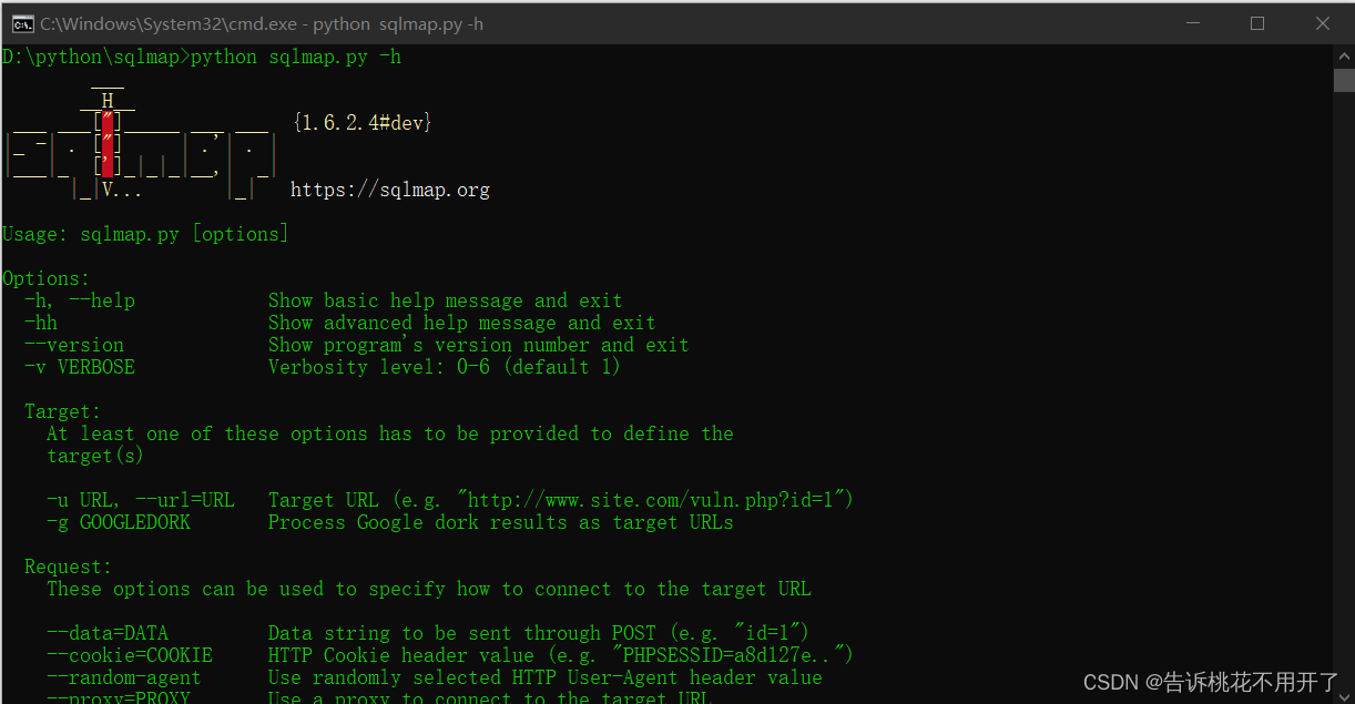 Sql注入 Sqlmap基础使用（十二）使用sqlmap工具sql注入攻击用户名密码 Csdn博客