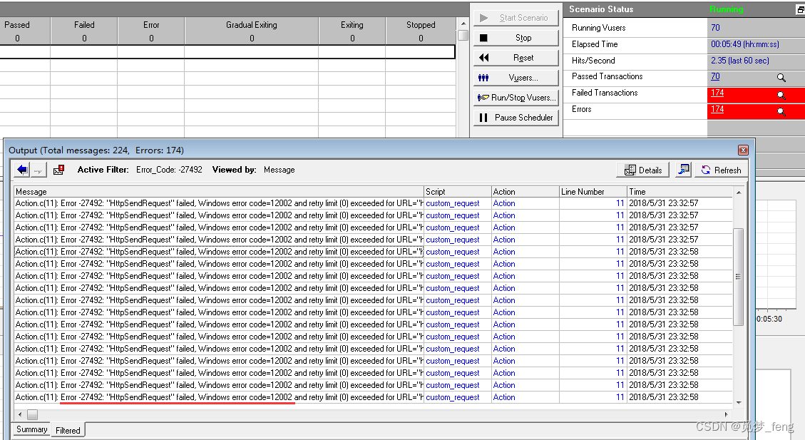Loadrunner 并发时‘Error -27492 HttpSendRequest failed‘解决办法_loadrunner 27492-CSDN博客