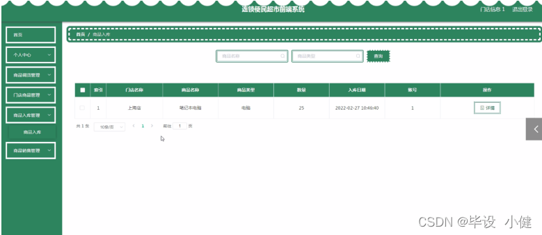 计算机毕业设计nodejsvue连锁便民超市前端系统（程序源码lw部署）超市商品管理系统的vue前端欢迎页 Csdn博客