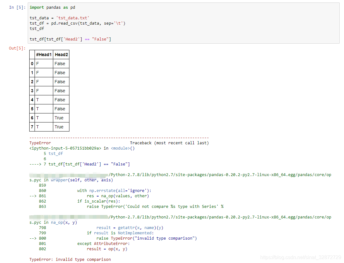 python dataframe 报错 invalid type comparison-CSDN博客