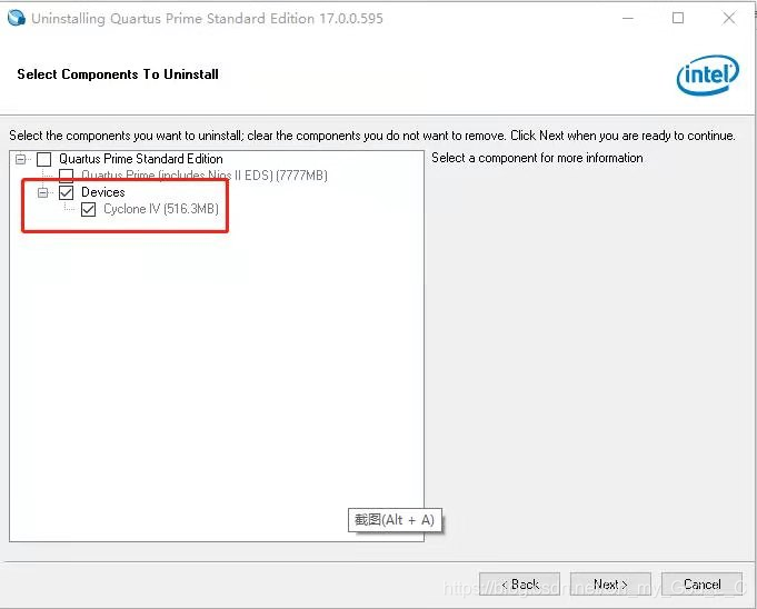 quartus ii安装器件库问题 you didn`t select any components to install……_安装 ...