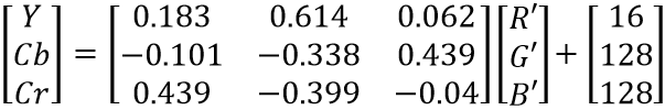 常见色域基础知识与色域转换公式（YUV/YCbCr/YIQ/RGB/R’G’B’/CMYK）-CSDN博客