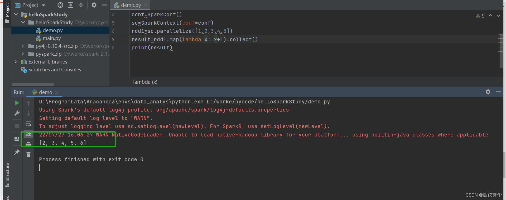 spark跟pycharm整合 ——问题解决_pyspark,pycharm报错 no spark home-CSDN博客