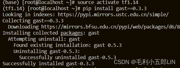 【BUG】AttributeError: module ‘gast‘ has no attribute ‘Index’_attributeerror: module 'gast' has no ...