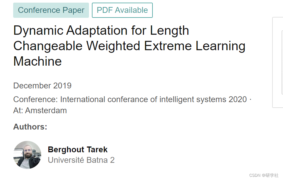 【ELM】动态自适应可变加权极限学习机ELM预测（Matlab代码实现）_自适应elm-CSDN博客