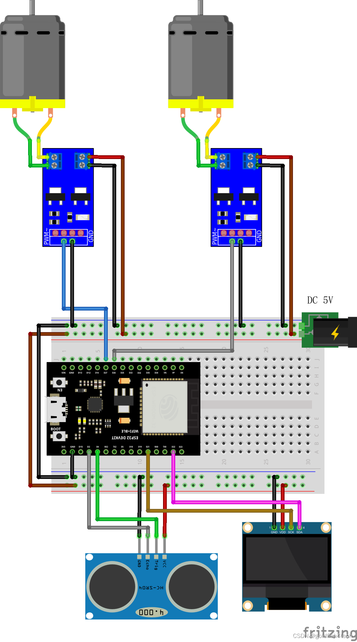 Fritzing软件绘制Arduino面包板接线图传感器模块库文件145_fritzing例程-CSDN博客