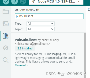 ESP8266-NodeMCU通过MQTT协议连接阿里云，接收下发topic信息控制自带led灯状态_nodemcu mqtt-CSDN博客