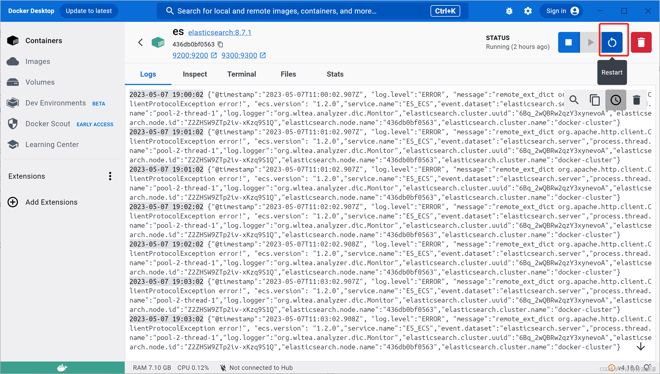 Windows基于Docker安装Elasticsearch和 kibana笔记_windows docker elasticsearch-CSDN博客