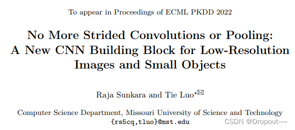 YOLOv5改进系列：SPD-Conv空间深度转换卷积助力模型小目标大幅涨点_YOLOv5改进涨点专栏-CSDN专栏