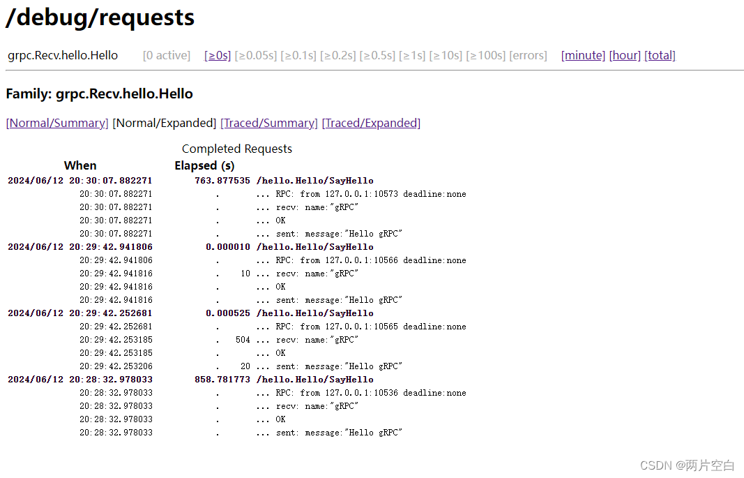 Golang——grpc内置tracegrpc Enabletracing Csdn博客 