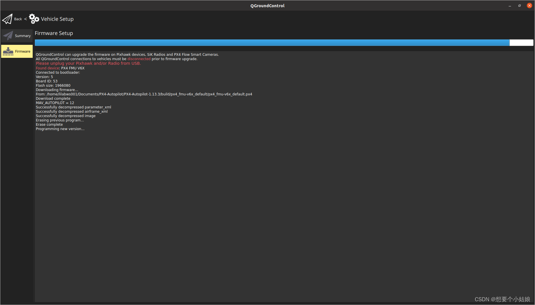 Jetson Orin NX 开发指南（8）: Pixhawk 6X 飞控固件的烧写与 QGroundControl 参数设置_px4 userguide-CSDN博客