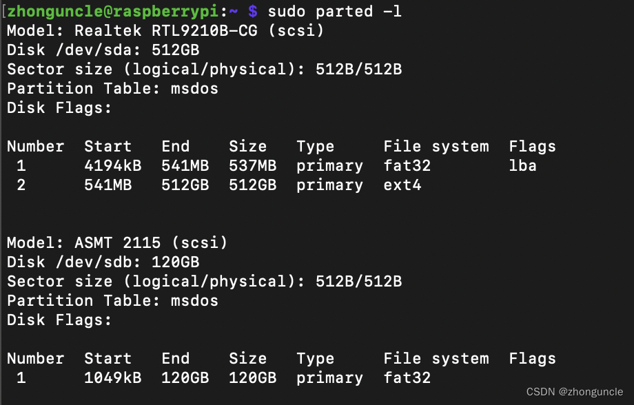 如何克隆树莓派系统到较小的硬盘/SD卡上（如何分区、设置修复引导）_mount: (hint) your fstab has been modified, but sy-CSDN博客