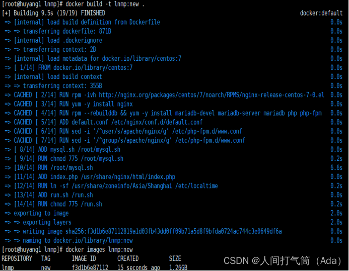 Dockerfile构建lnmp镜像(yum方式) Lnmp Docker镜像 Csdn博客