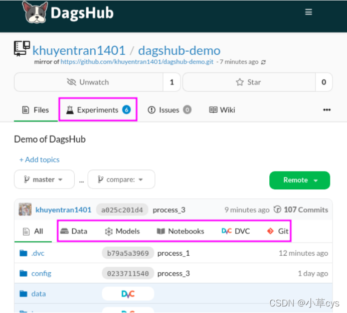 DagsHub为数据科学家和ML工程师提供GitHub补充-CSDN博客