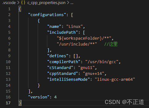VScode 检测到 #include 错误。请更新 includePath。 的解决方案_linux vscode include path-CSDN博客