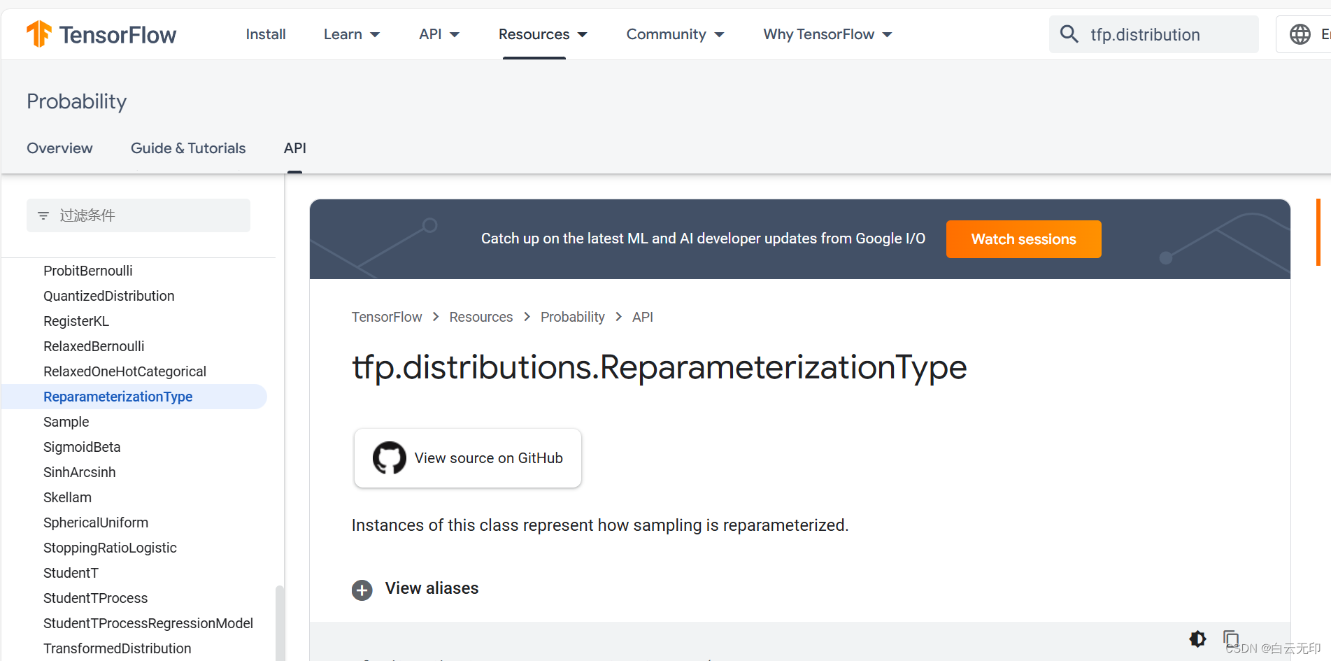 AttributeError: ‘Tensor‘ object has no attribute ‘reparameterization_type‘_attributeerror ...