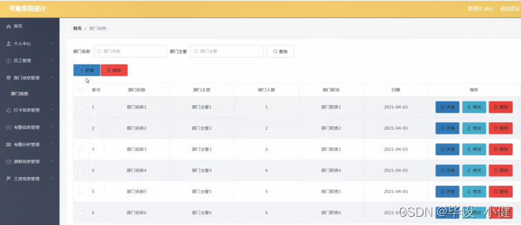 计算机毕业设计nodejsvue考勤系统设计(程序源码lw部署)24考勤系统的设计与实现vue Csdn博客