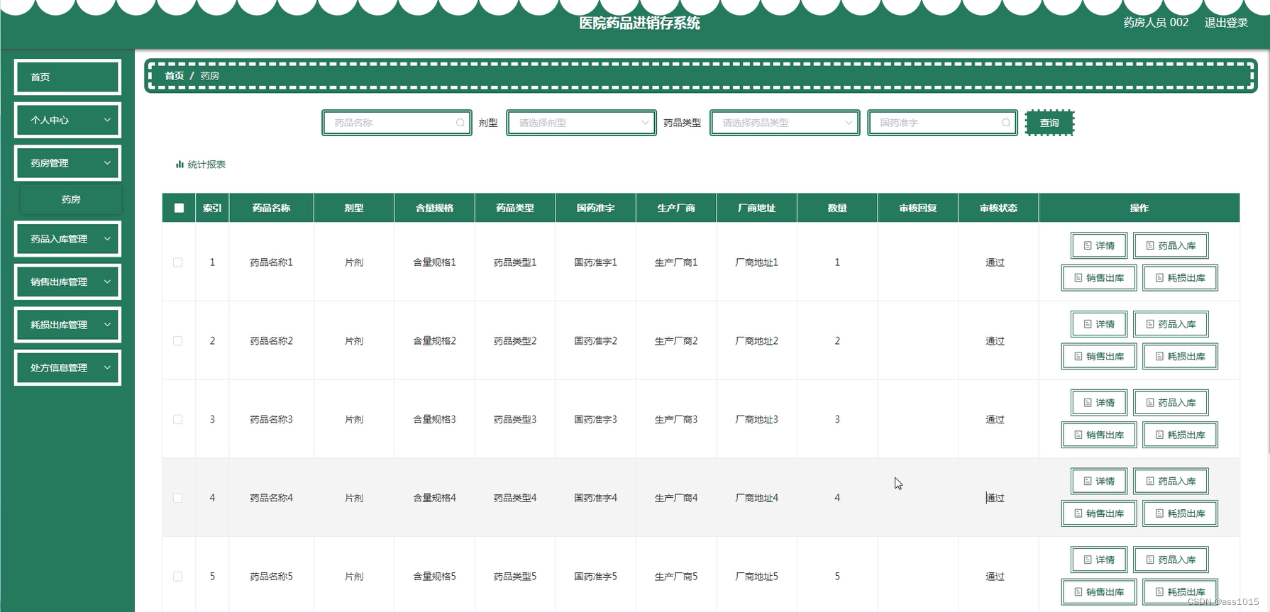 [附源码]java+ssm计算机毕业设计医院药品进销存系统1i56s(源码+程序+数据库+部署)-CSDN博客