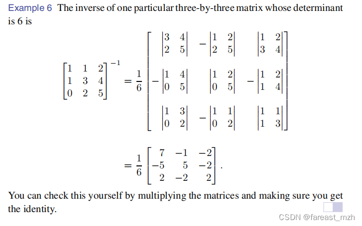 Matrix Arithmetic, Matrix Inverse_matrix inverse()-CSDN博客