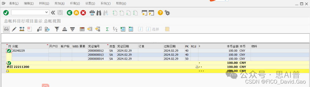 前台处理：总账报表查询及通用ALV界面调整＜FAGLB03＞_sap faglb03-CSDN博客
