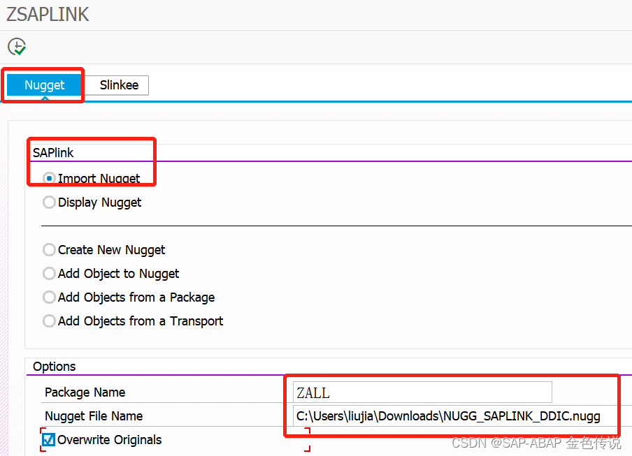 金色传说：sap Abap Saplink 导入导出数据表ddic拓展插件saplinknugg Csdn博客 