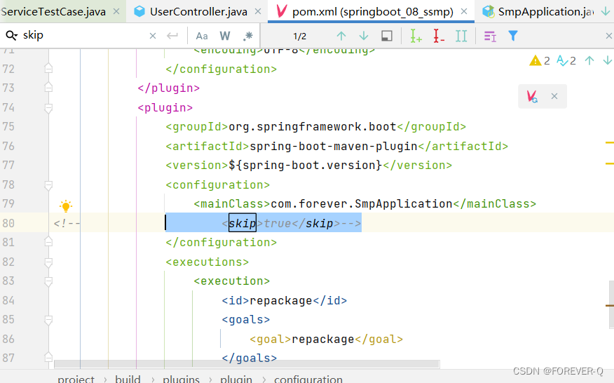 SpringBoot项目打包与运行_springboot-0.0.1-snapshot.jar中没有主清单属性-CSDN博客