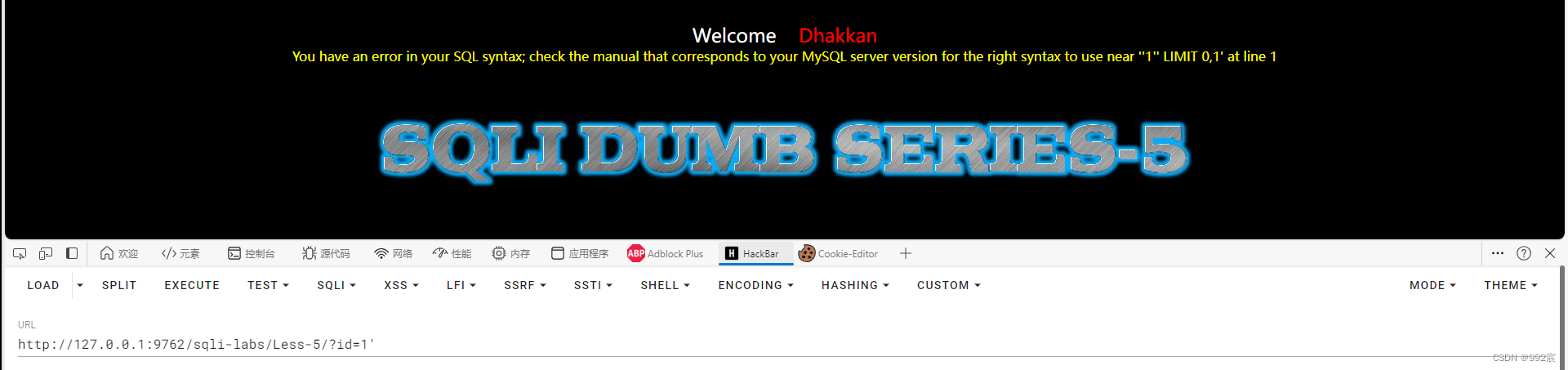 sqli-labs解题记录_please input the id as parameter with numeric valu-CSDN博客