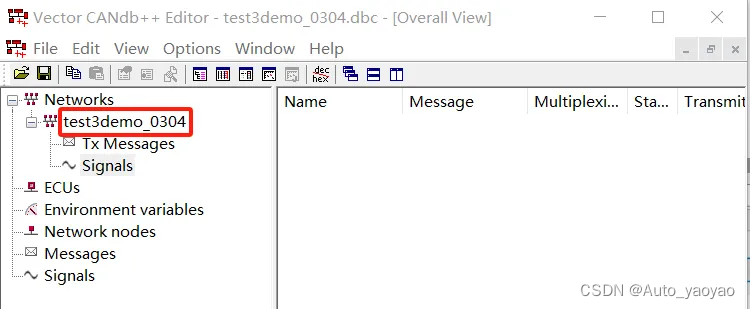 使用CANdb++ Editor创建并制作一个DBC（1）-CSDN博客