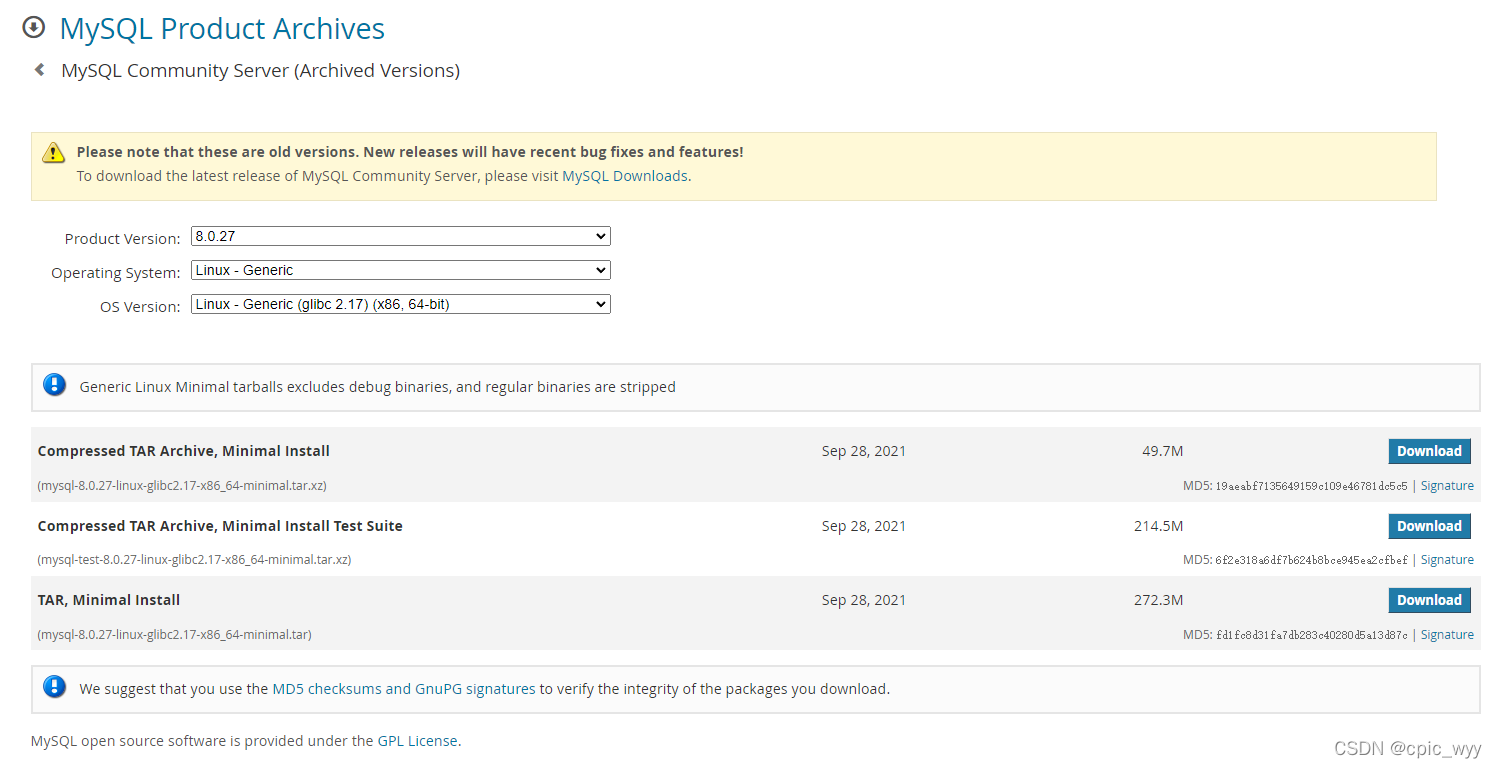 CentOS7安装MySQL8.0(glibc解压安装)_安装mysql8 blibc-CSDN博客