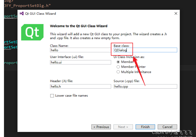 《VS+ Qt创建Qt对话框（*.ui 文件, *.h, *.cpp ）》_vs2019新建qtdialog对话框和类文件-CSDN博客