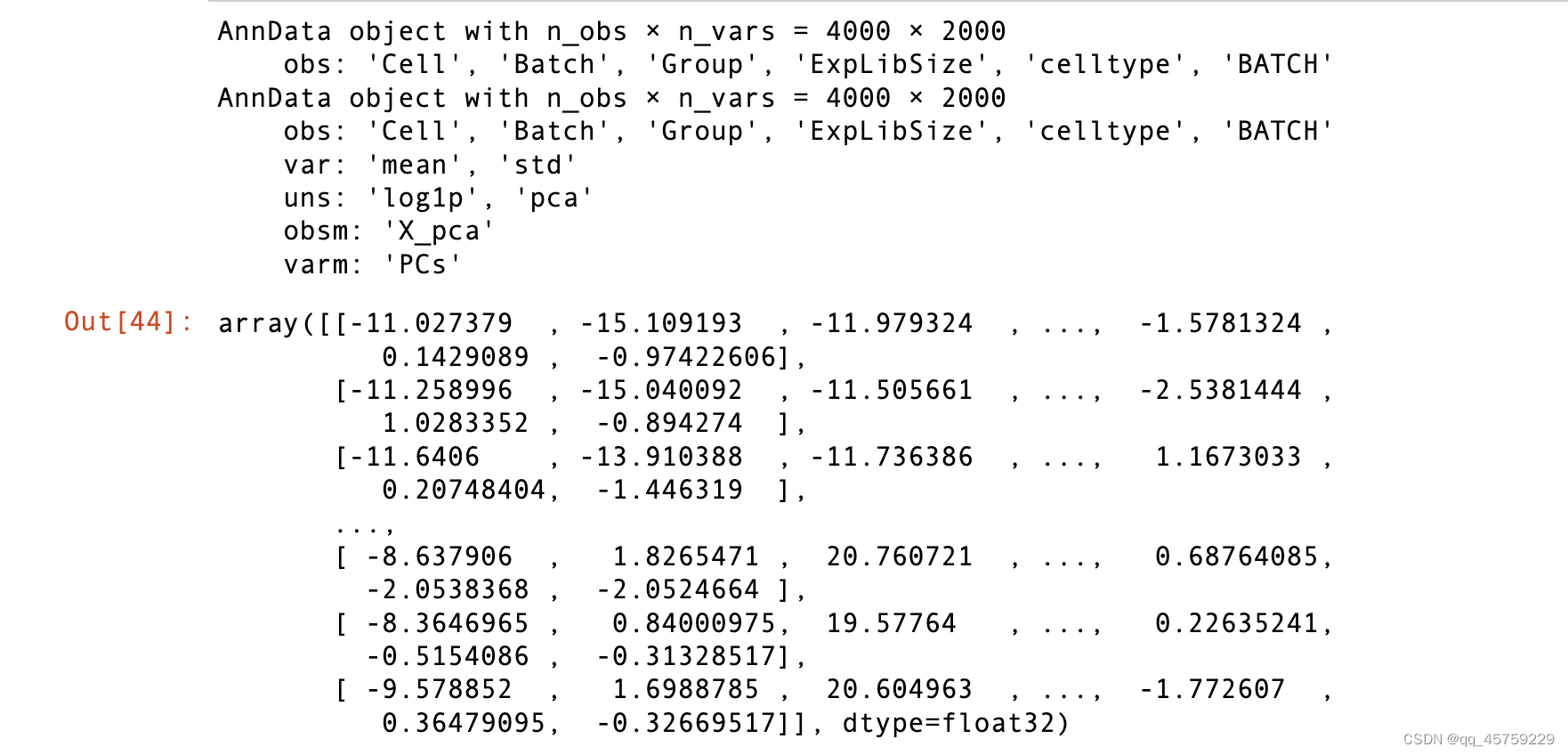 scanpy hvg PCA辨析总结_sc.tl.pca-CSDN博客