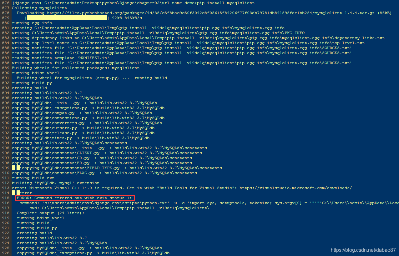 记一次python3.7安装不上mysqlclient_linux python3.7安装mysqlclient-CSDN博客