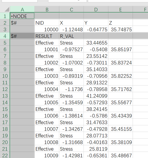 ProCast导出节点应力数据并格式化_怎么在procast中导出温度场结果及相应的时间步数区间-CSDN博客