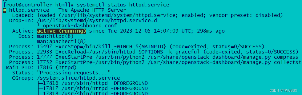 http报错：See “systemctl status httpd.service“ and “journalctl -xe“ for details._systemctl status ...