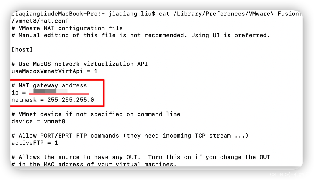 MAC通过VMware安装CentOS配置静态IP_mac linux vm cenos 固定ip-CSDN博客