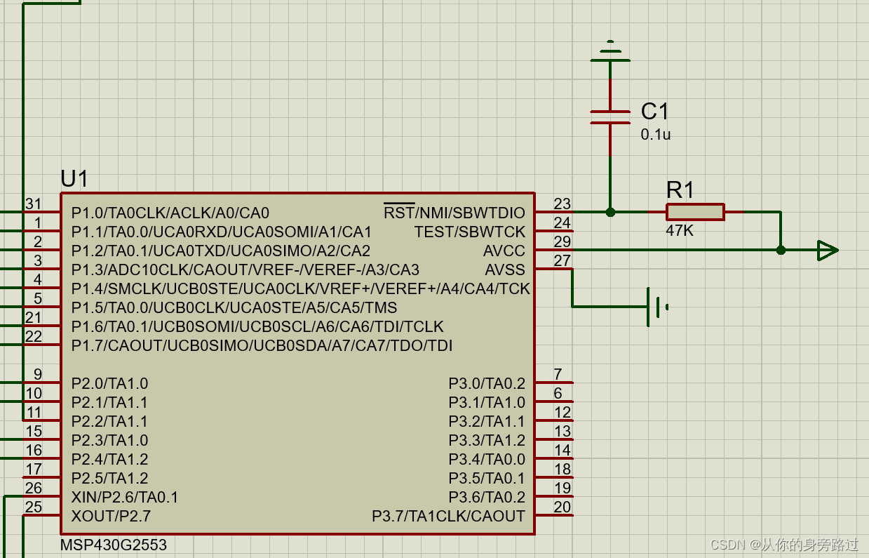 MSP430G2553交通灯设计(仿真，代码，原理图、PCB)-CSDN博客