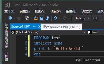 Visual Studio 2017入门教程丨如何运行一个Fortran程序_matlab2016a visual studio2017 配置 fortran-CSDN博客