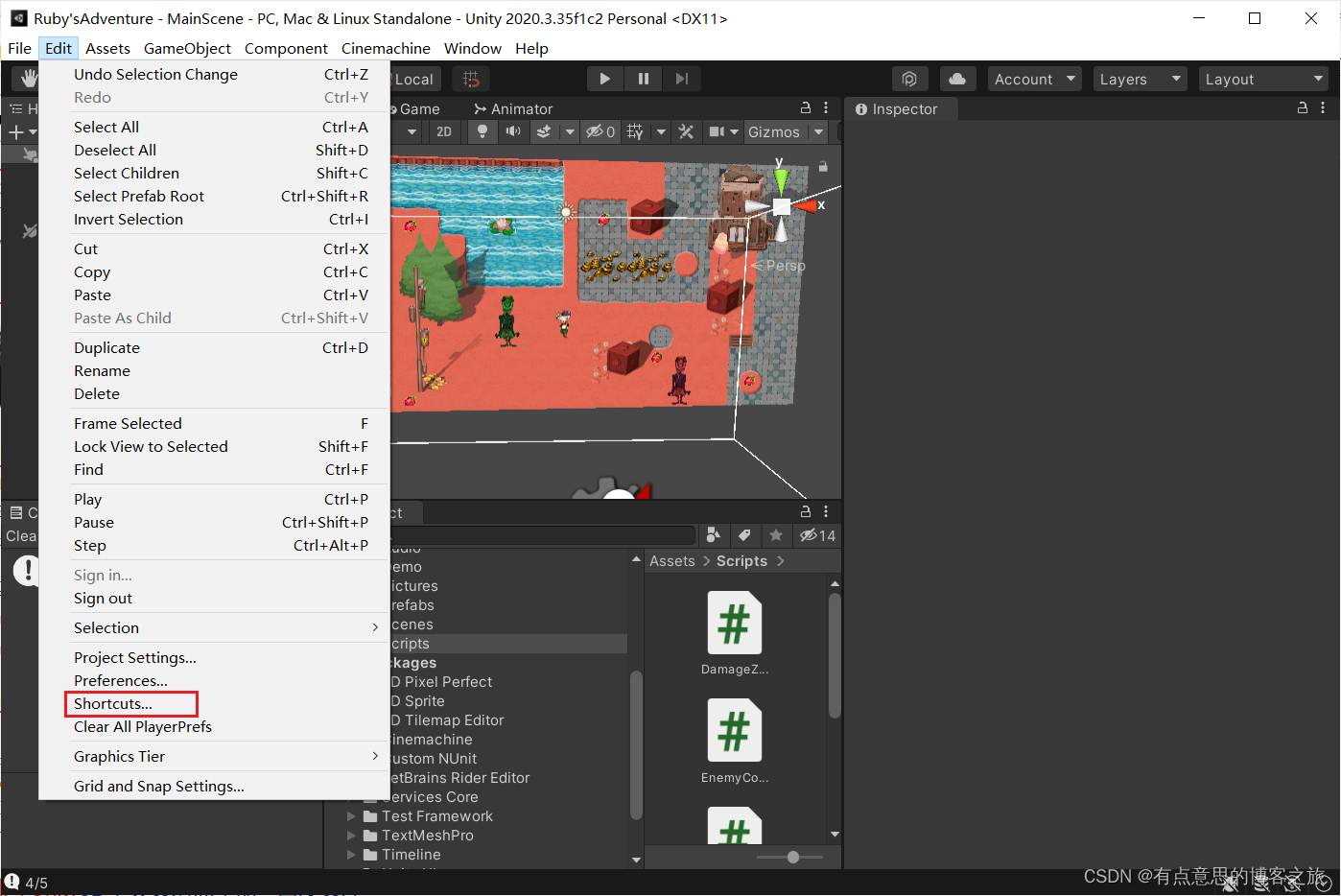 Unity 修改快捷键_unity2017 快捷键修改-CSDN博客