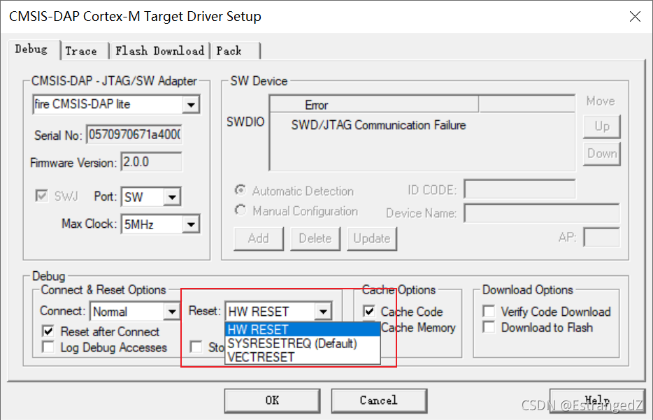 keil uVision5配置DAP仿真器时没有autodetect-CSDN博客