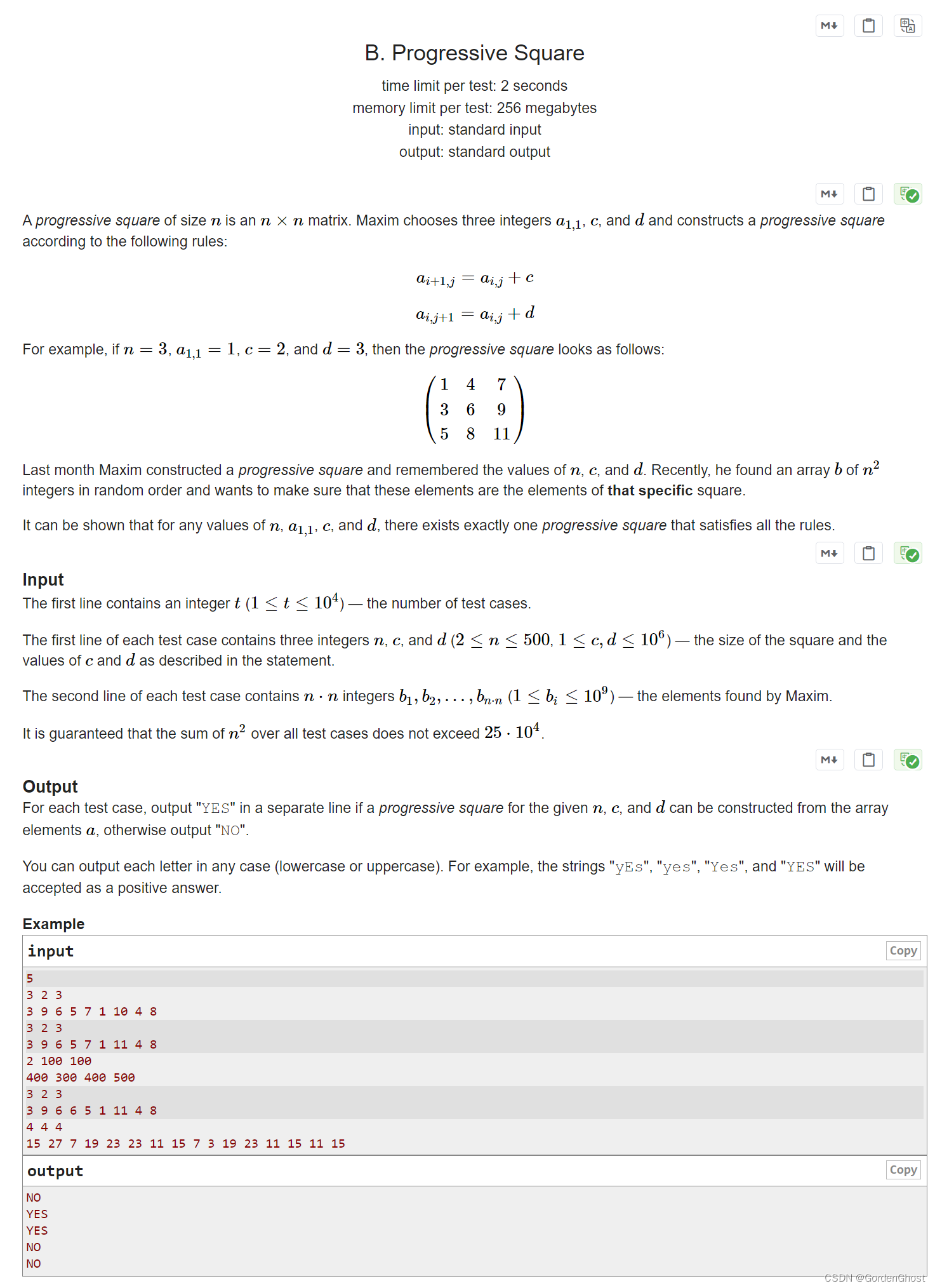 Progressive Square（Round 938 (Div. 3)）-CSDN博客